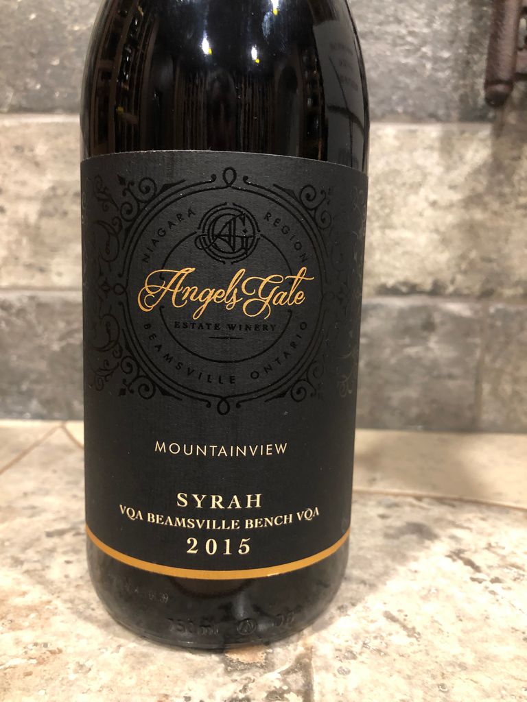 2016 Angels Gate Winery Syrah Mountainview, Canada, Ontario, Niagara ...