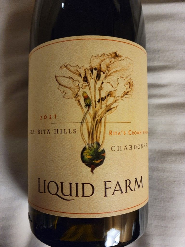 2022 Liquid Farm Chardonnay Rita's Crown, USA, California, Central ...