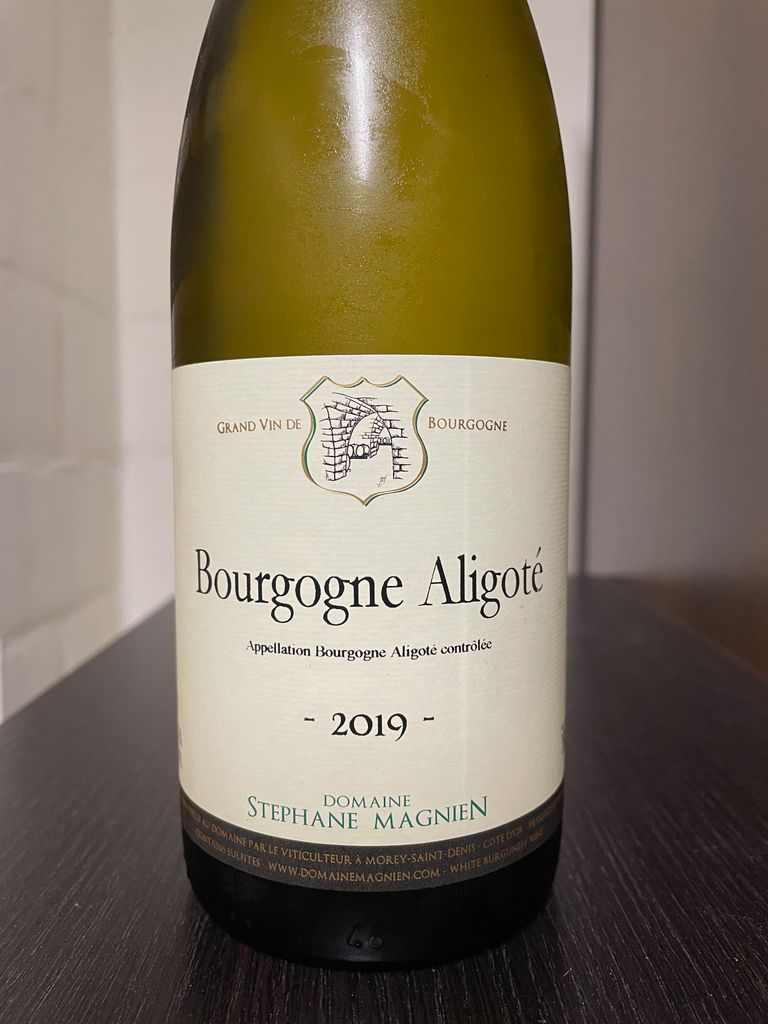 2019 Domaine Stephane Magnien Bourgogne-Aligoté, France, Burgundy ...