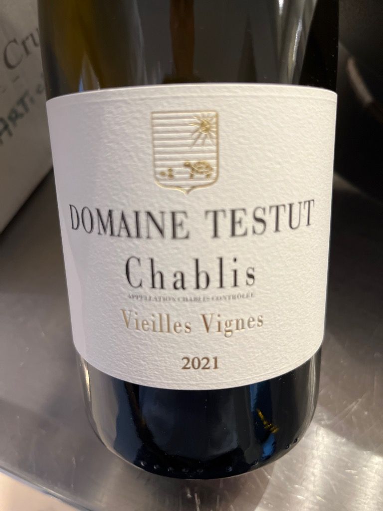 2021 Domaine Testut Chablis Vieilles Vignes, France, Burgundy, Chablis ...