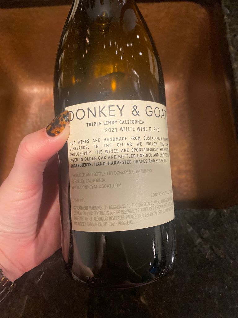 2021 Donkey and Goat Triple Lindy, USA, California - CellarTracker