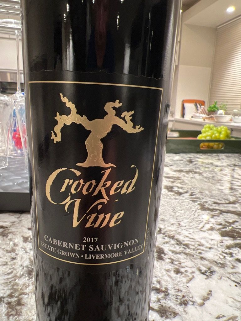 2017 Crooked Vine Winery Cabernet Sauvignon Estate, USA, California ...