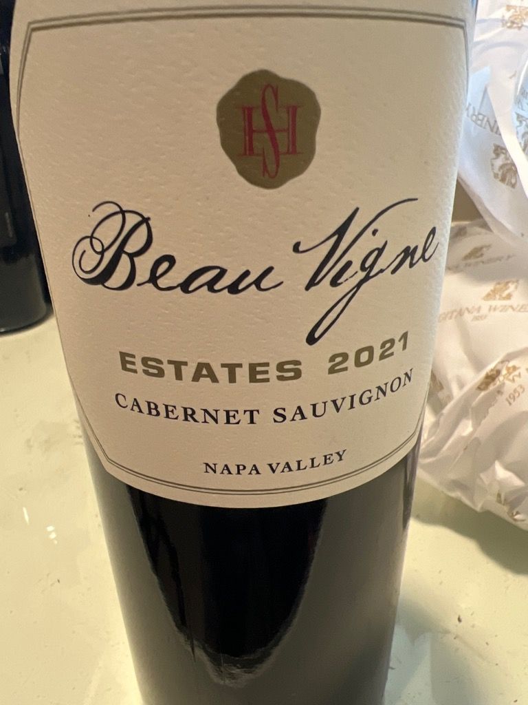 2019 Beau Vigne Cabernet Sauvignon Estate, USA, California, Napa Valley ...