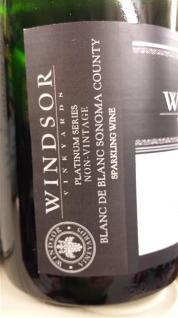 1998 Windsor Vineyards Blanc de Blanc Platinum Series, USA, California ...