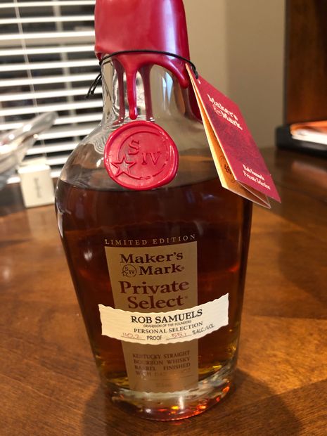 NV Maker's Mark Private Select (Rob Samuels) Kentucky Straight Bourbon ...