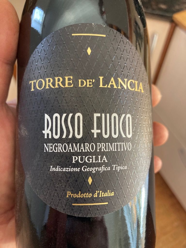 2020 Torre de Lancia Rosso Fuoco Negroamaro Primitivo, Italy, Puglia ...