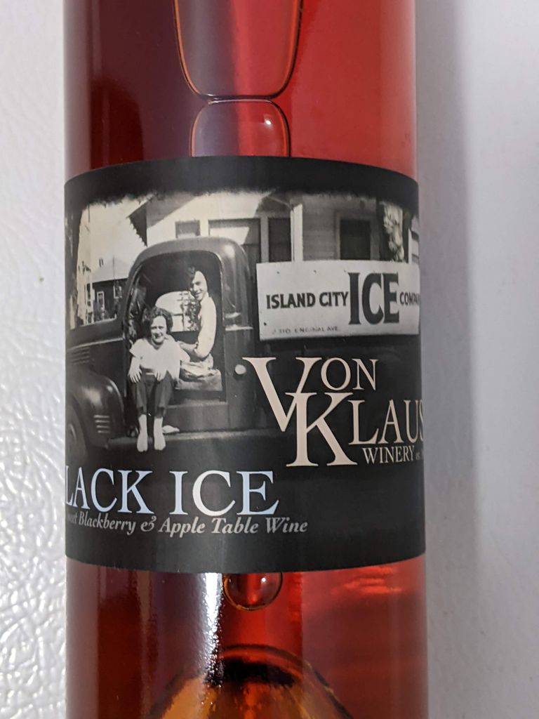2024 Von Klaus Black Ice, USA, Wisconsin - CellarTracker