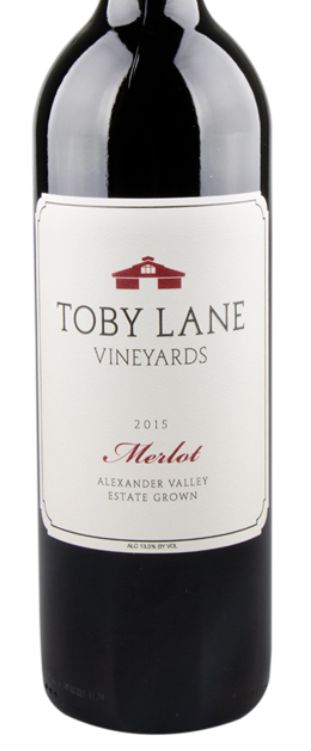 2016 Toby Lane Merlot, USA, California, Sonoma County, Alexander Valley ...