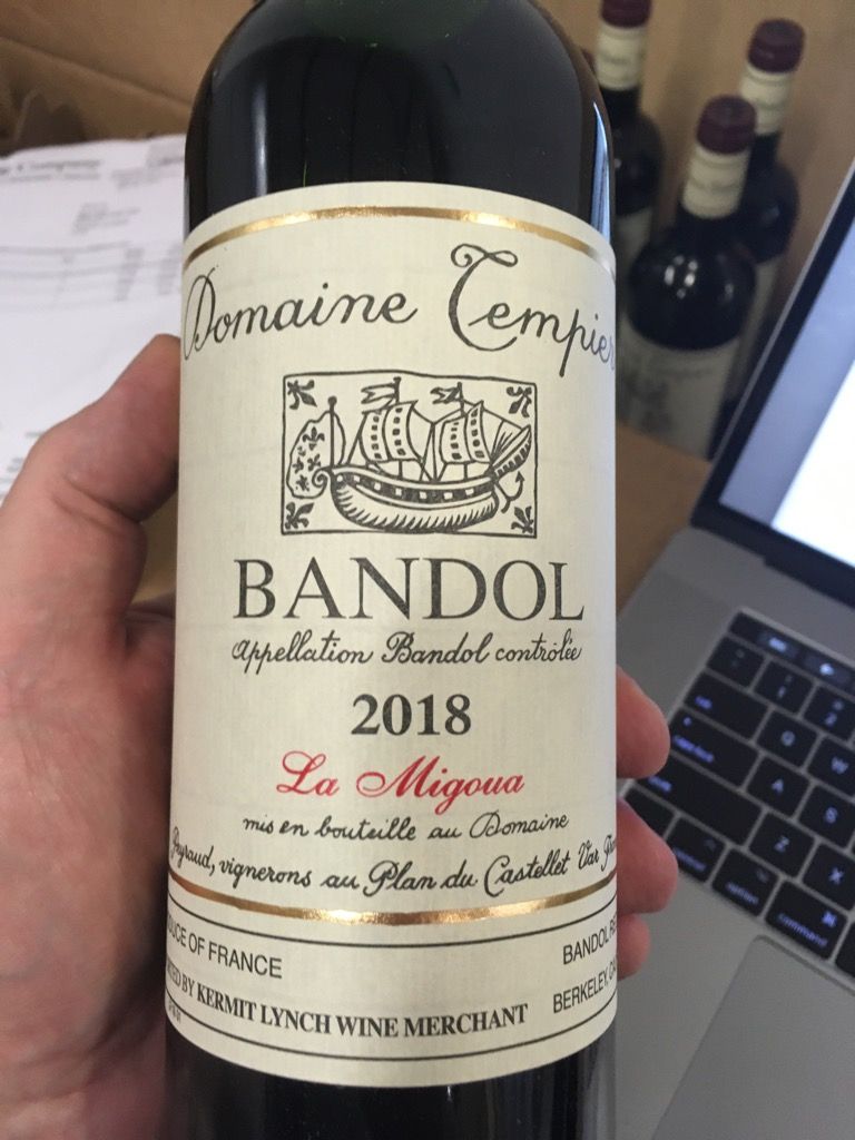 2018 Domaine Tempier Bandol La Migoua, France, Provence, Bandol ...