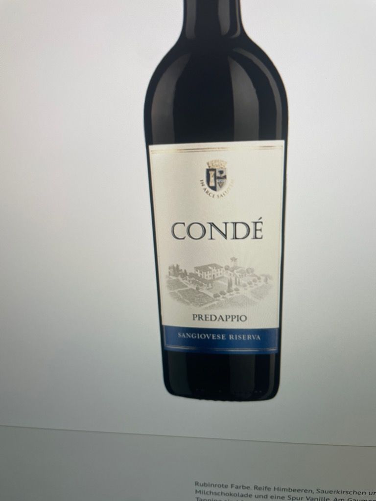 2017 Conde Sangiovese di Romagna Superiore Riserva Capsula Blu ...