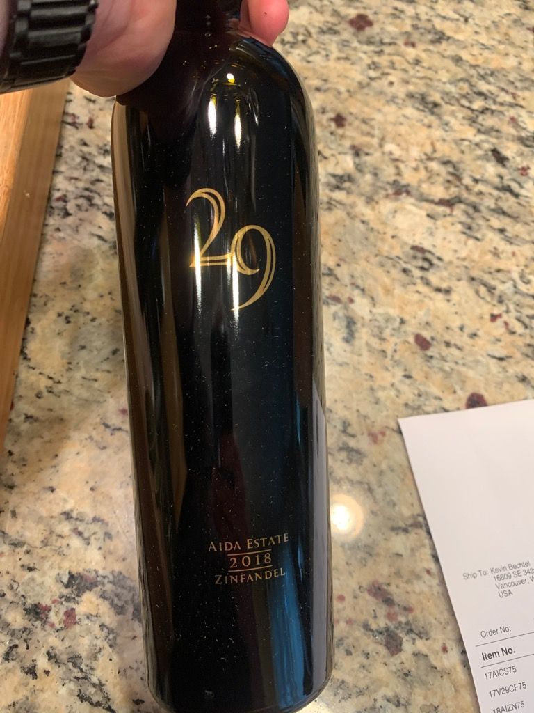 2019 Vineyard 29 Cabernet Franc Aida Estate, USA, California, Napa ...
