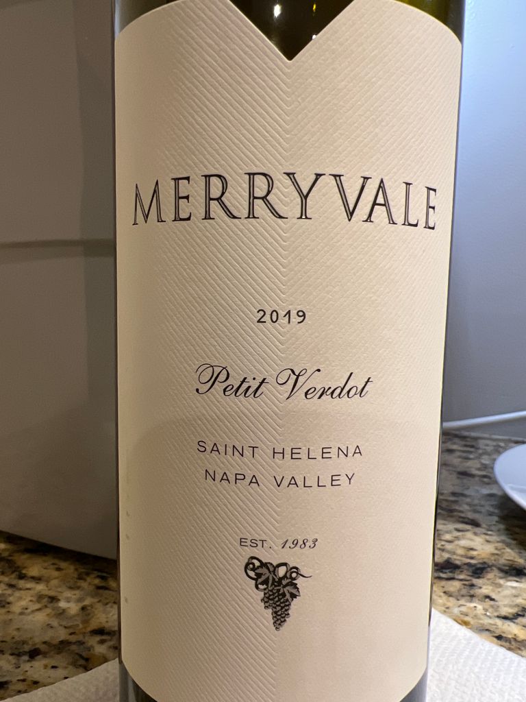 2019 Merryvale Petit Verdot, USA, California, Napa Valley, St. Helena ...