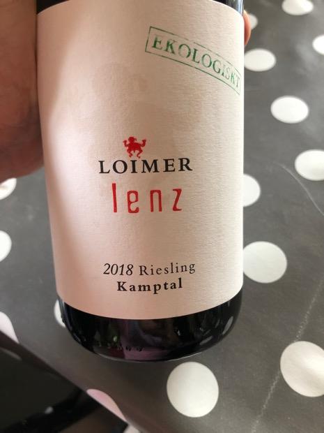 2018 Loimer Riesling Lenz, Austria, Niederösterreich, Kamptal ...