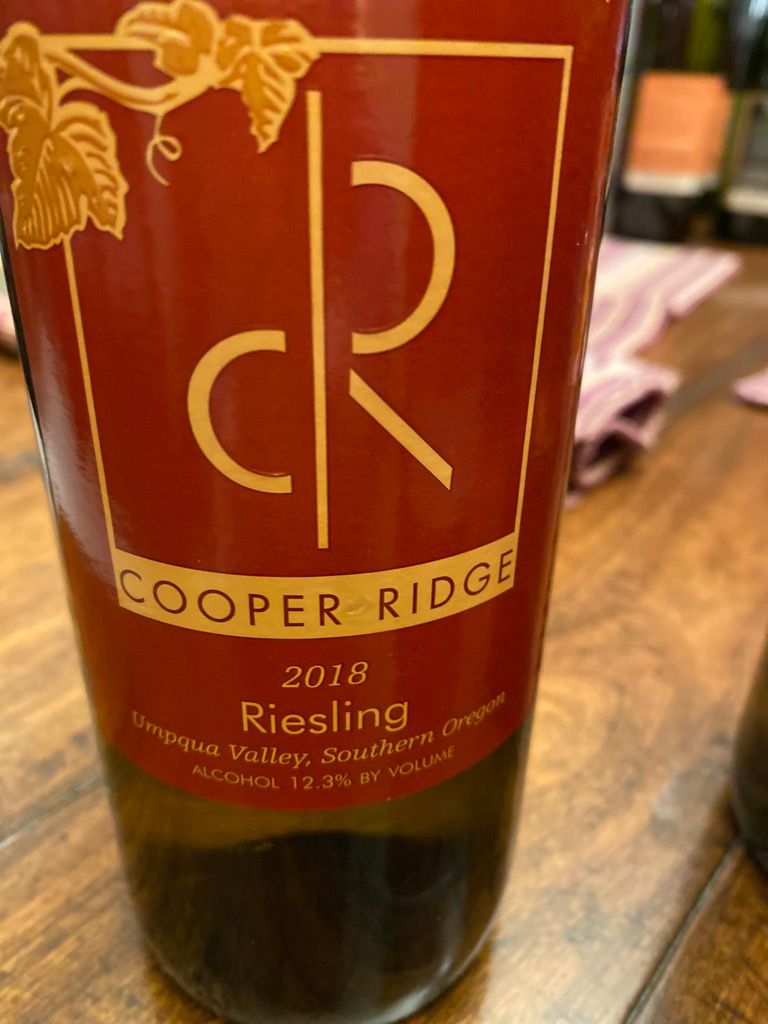 2020 Cooper Ridge Vineyard Riesling, USA, Oregon, Southern Oregon ...
