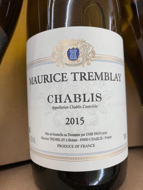 2015 Domaine Maurice Tremblay Chablis, France, Burgundy, Chablis ...
