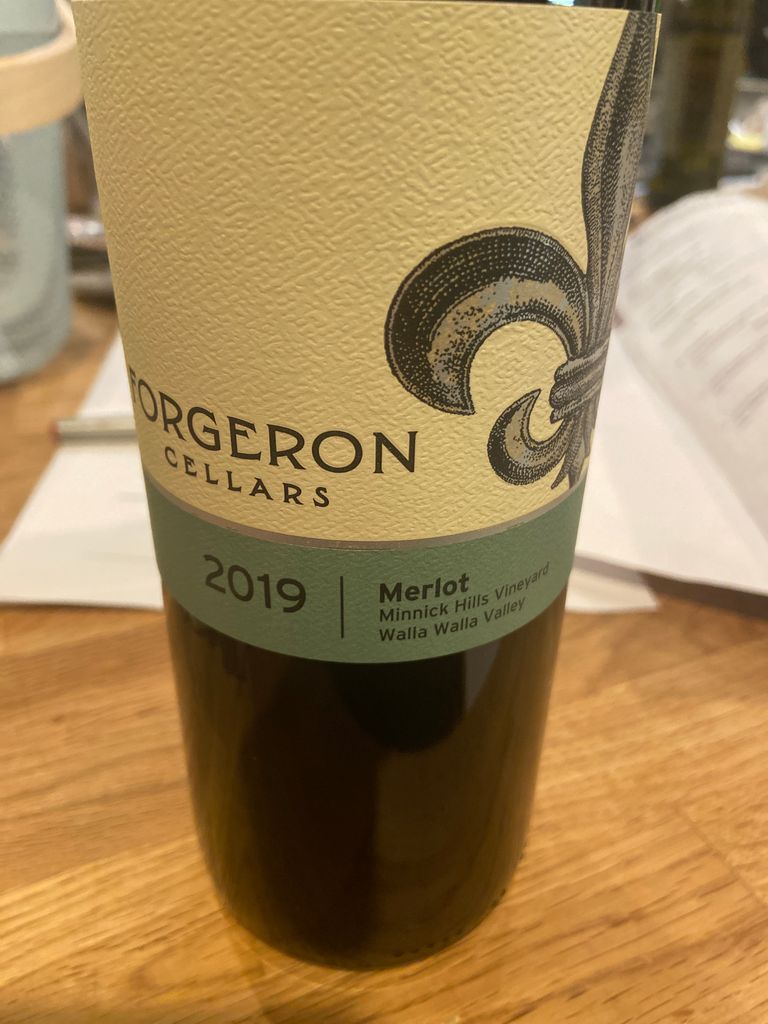 2019 Forgeron Cellars Merlot Boushey Vineyard, USA, Washington ...