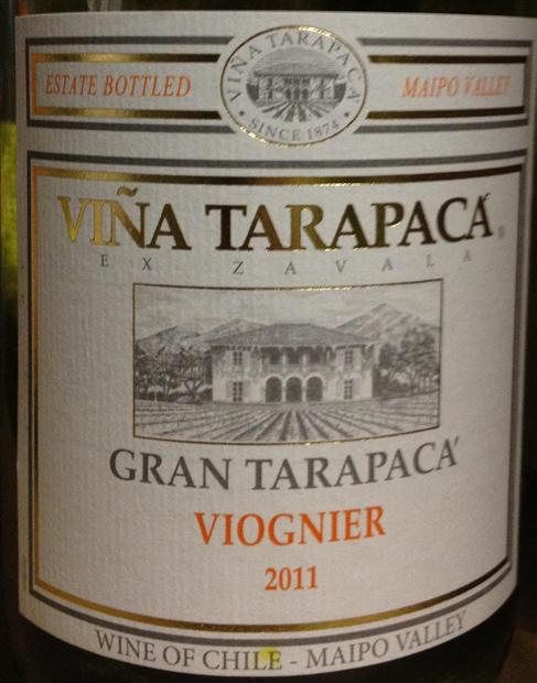2011 Viña Tarapacá Viognier Gran Tarapacá Reserva, Chile, Maipo Valley ...