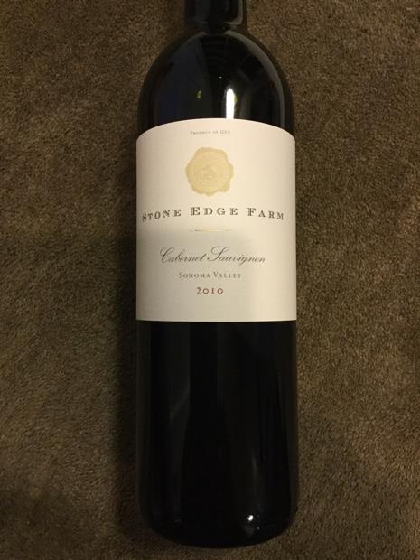 2010 Stone Edge Farm Cabernet Sauvignon, USA, California, Sonoma County ...