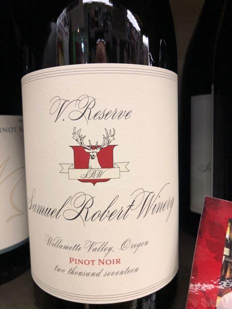 2017 Samuel Robert Winery Pinot Noir, USA, Oregon, Willamette Valley ...