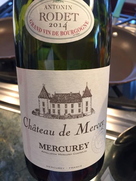 2014 Antonin Rodet Mercurey 1er Cru Château de Mercey, France, Burgundy ...