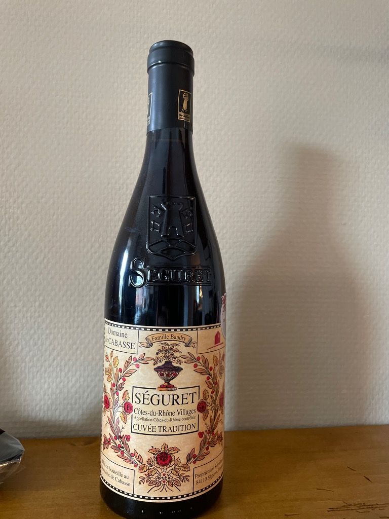 2020 Domaine de Cabasse Côtes du Rhône Villages Séguret, France, Rhône ...