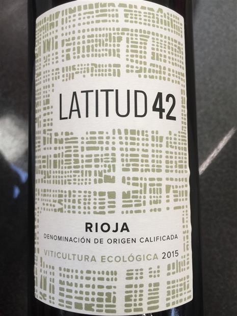 2015 Latitud 42 Rioja, Spain, La Rioja, Rioja - CellarTracker