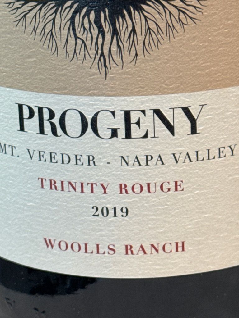 2019 Progeny Winery Trinity Rouge Woolls Ranch, USA, California, Napa ...