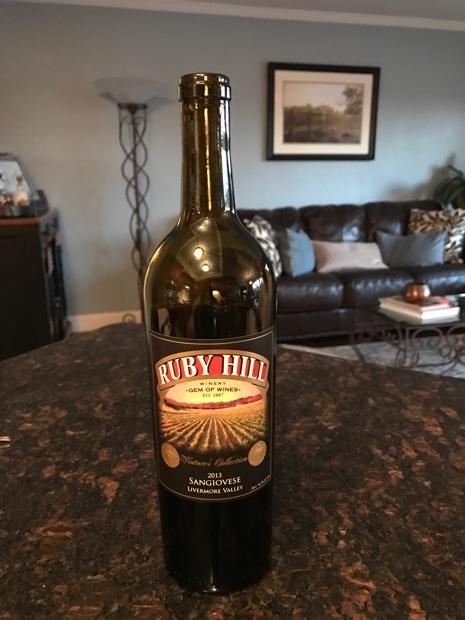 2013 Ruby Hill Winery Sangiovese Livermore Valley, USA, California, San ...