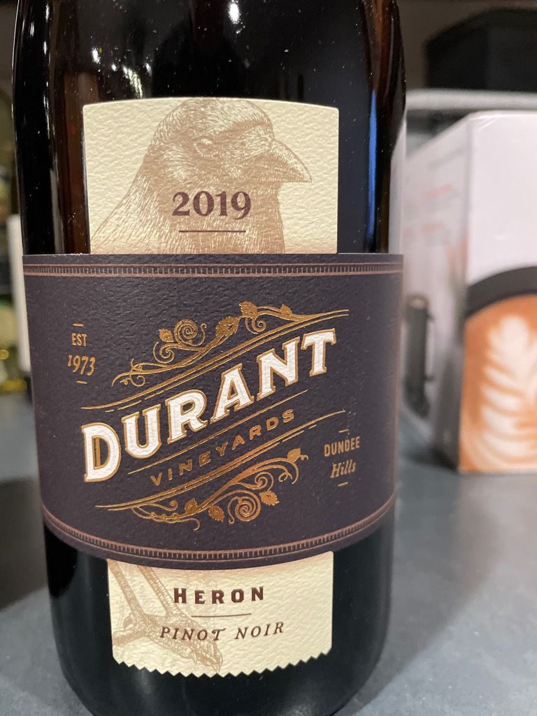 2019 Durant Vineyards Pinot Noir Heron Vineyard, USA, Oregon ...