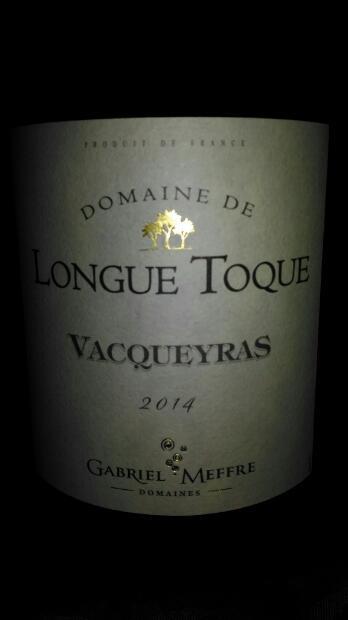 2014 Domaine de Longue Toque Vacqueyras, France, Rhône, Southern Rhône ...