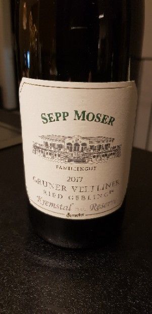2022 Sepp Moser Grüner Veltliner Reserve Ried Gebling 1, Austria ...