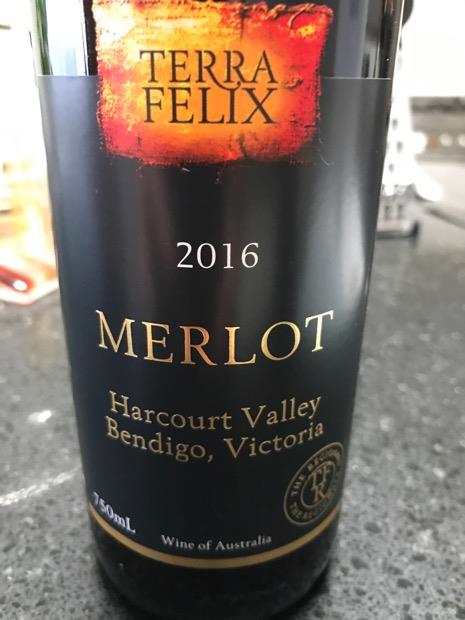 2016 Terra Felix Merlot Piangil, Australia, Victoria, Central Victoria ...