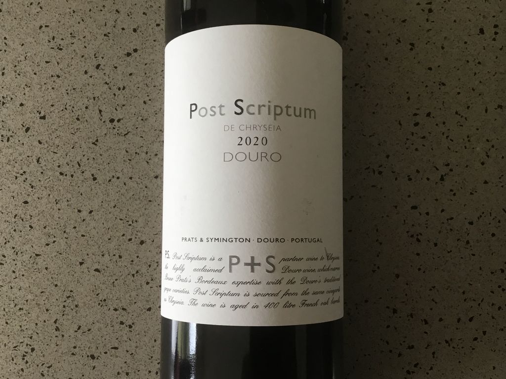 2020 Prats and Symington Douro Post Scriptum de Chryseia, Portugal ...