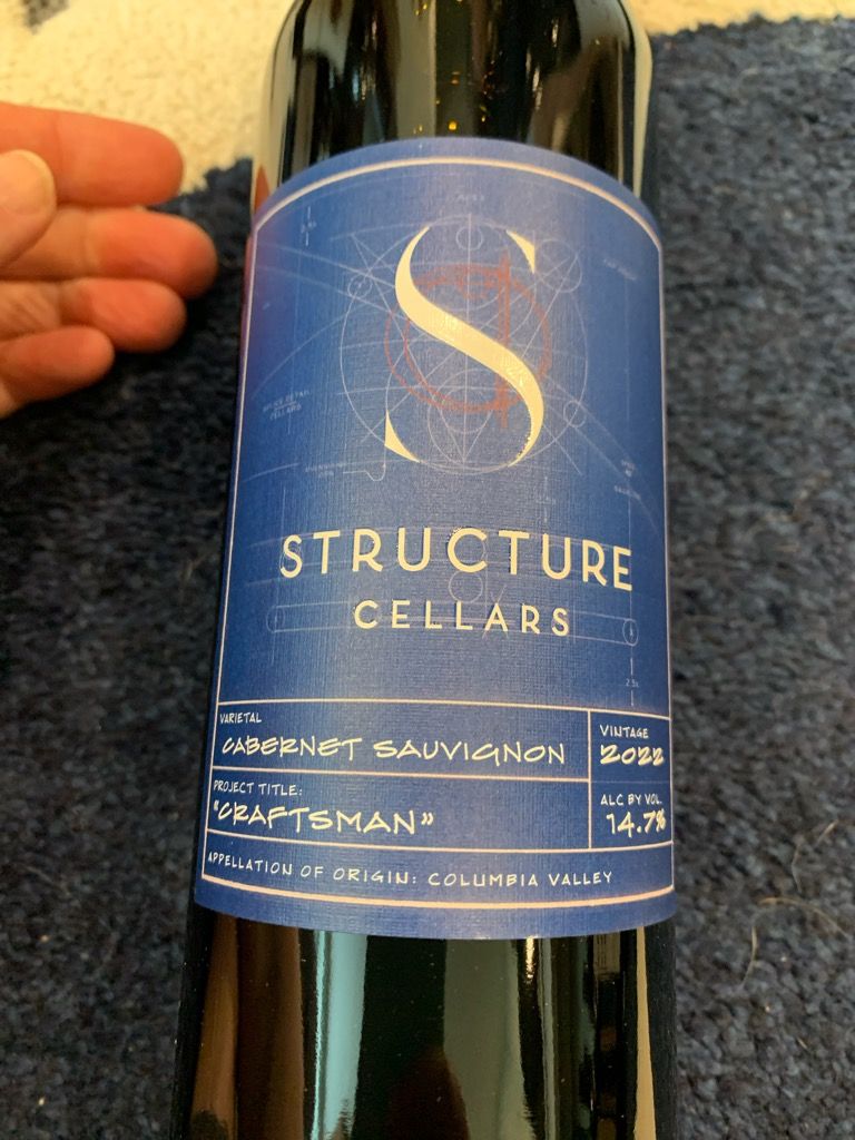 2022 Structure Cellars Cabernet Sauvignon Craftsman, USA, Washington ...