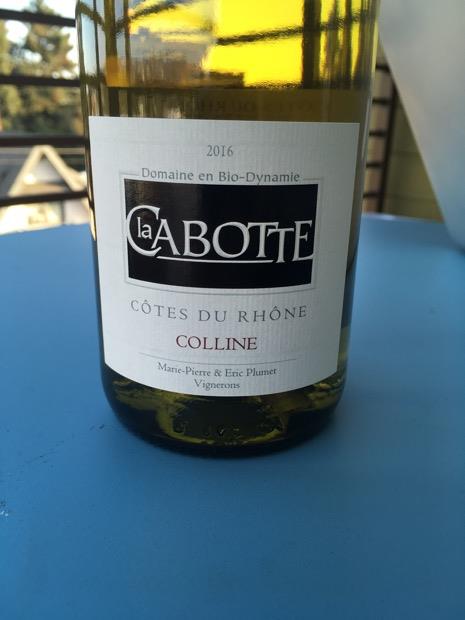 2020 La Cabotte Côtes du Rhône Colline Blanc, France, Rhône, Southern ...
