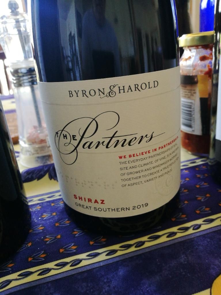 2019 Byron & Harold Shiraz The Partners, Australia, Western Australia ...