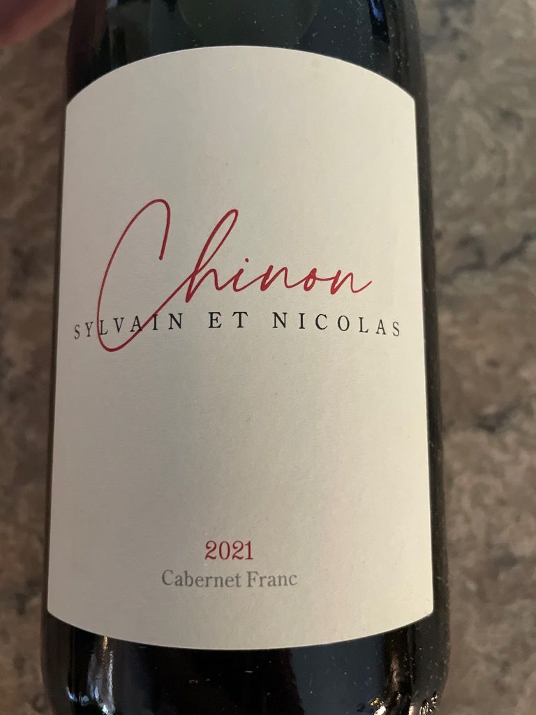 2021 Sylvain Et Nicolas Chinon, France, Loire Valley, Touraine, Chinon ...
