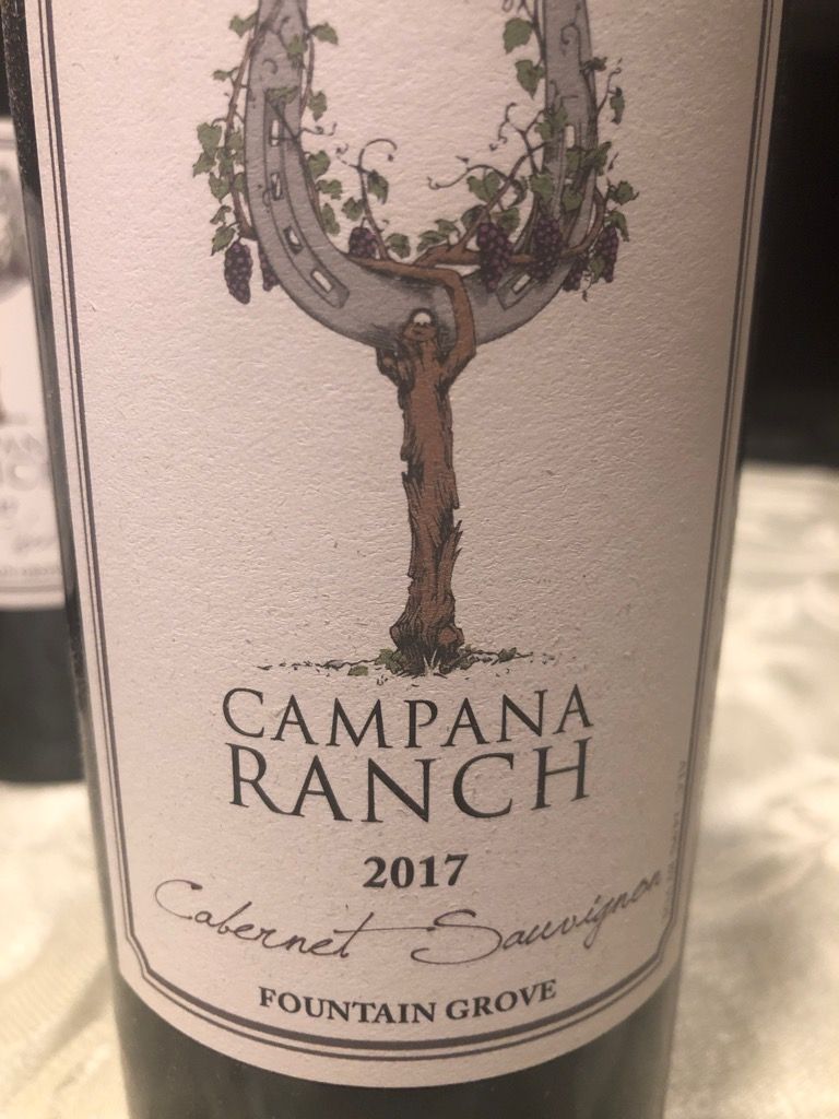 2018 Campana Ranch Cabernet Sauvignon, USA, California - CellarTracker
