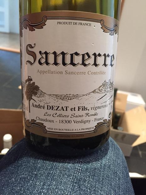 2018 Andre Dezat & Fils Sancerre Les Celliers St-Romble, France, Loire ...