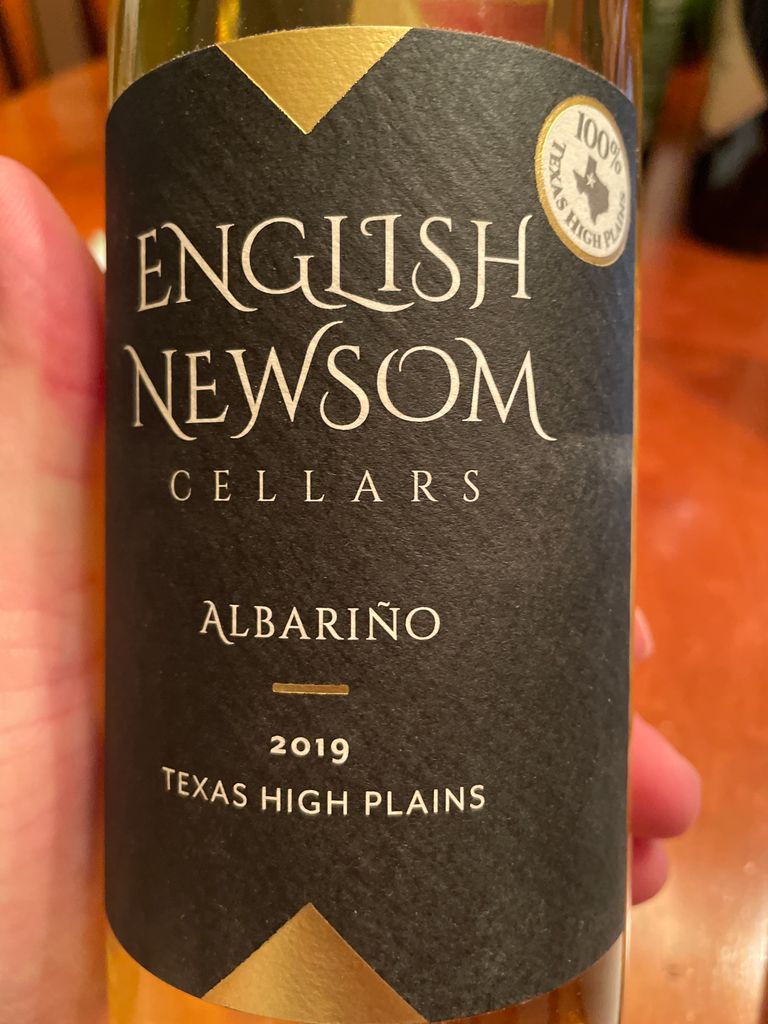 2021 English Newsom Cellars Albariño, USA, Texas, Texas High Plains ...