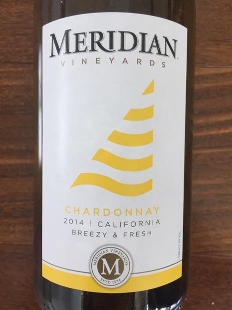 2014 Meridian Vineyards Chardonnay California, USA, California ...