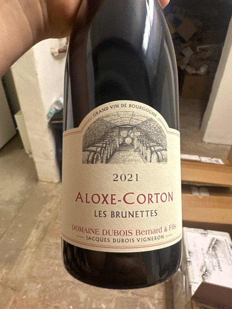 2021 Bernard Dubois Aloxe-Corton Les Brunettes, France, Burgundy, Côte ...