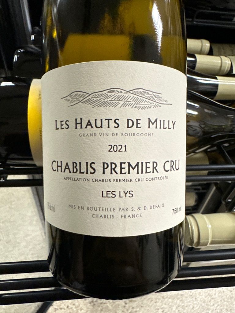 2022 Sylvain et Didier Defaix Rully 1er Cru Les Cloux Les Hauts de ...