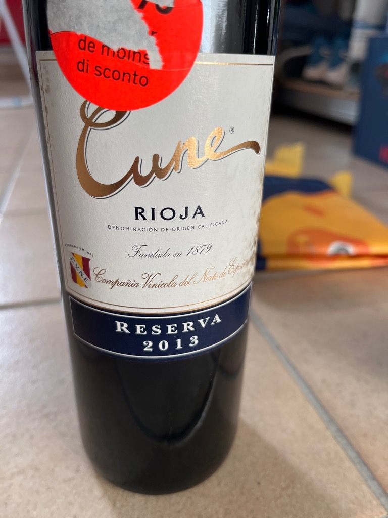 2013 C.V.N.E. (Compañía Vinícola del Norte de España) Rioja Cune ...