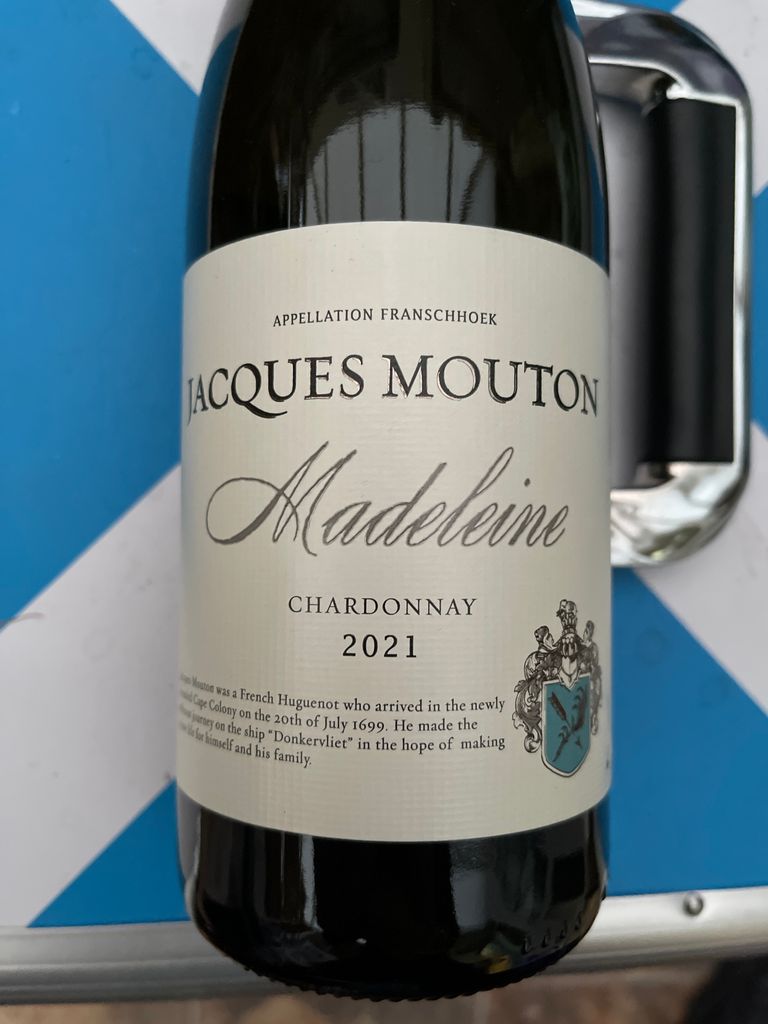 2022 Jacques Mouton Chardonnay Franshoek, South Africa, Western Cape ...