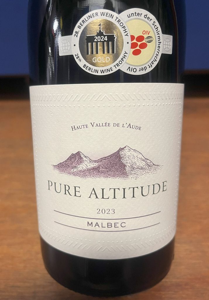 2023 Pure Altitude Haute Vallée de l'Aude Malbec, France, Languedoc ...