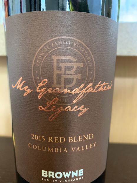 2021 Browne Family Vineyards Legacy, USA, Washington, Columbia Valley ...