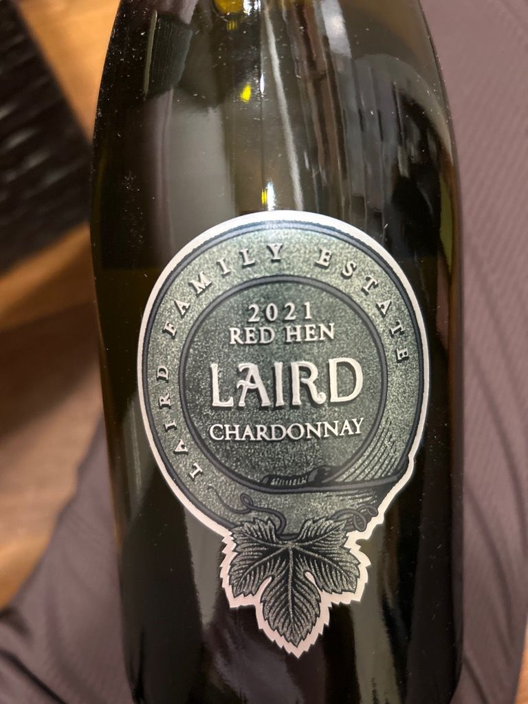 2021 Laird Family Estate Chardonnay Red Hen Ranch Napa Valley, USA ...
