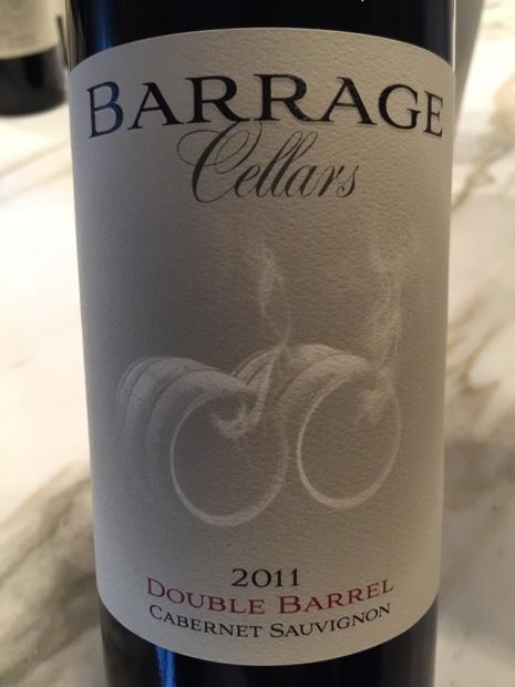 2011 Barrage Cellars Cabernet Sauvignon Double Barrel, USA, Washington ...
