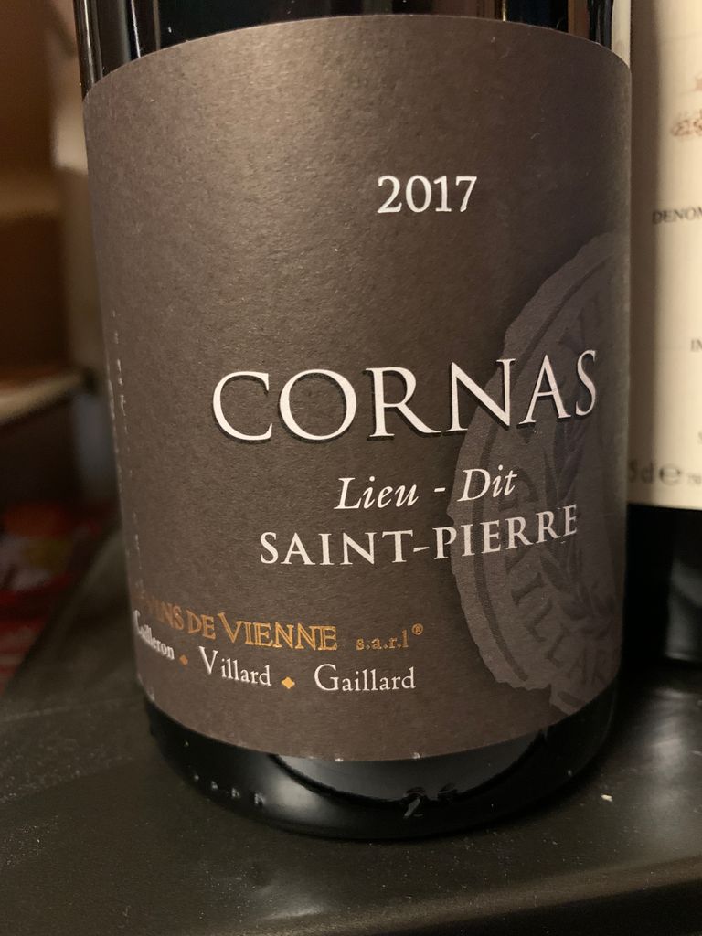 2019 Les Vins de Vienne Cornas Saint-Pierre, France, Rhône, Northern ...